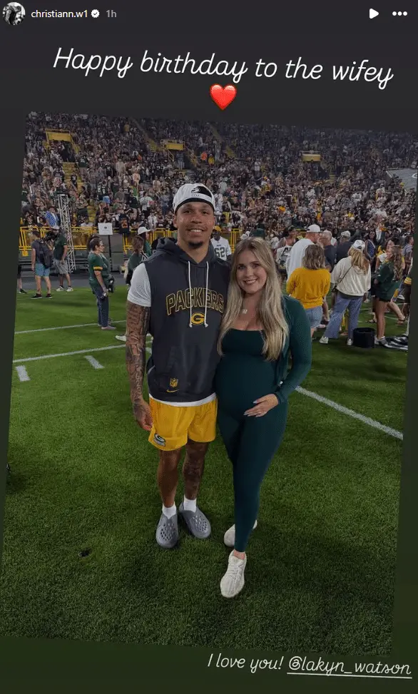 Packers' Christian Watson Sends Heartfelt Message To Wife Amid Big Day